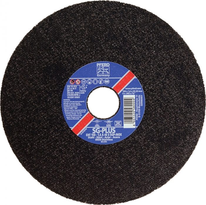 Pferd 6" X .045 Cut-off Wheel 7/8"Ah 46 Grit - Type 1 | Toll Gas ...
